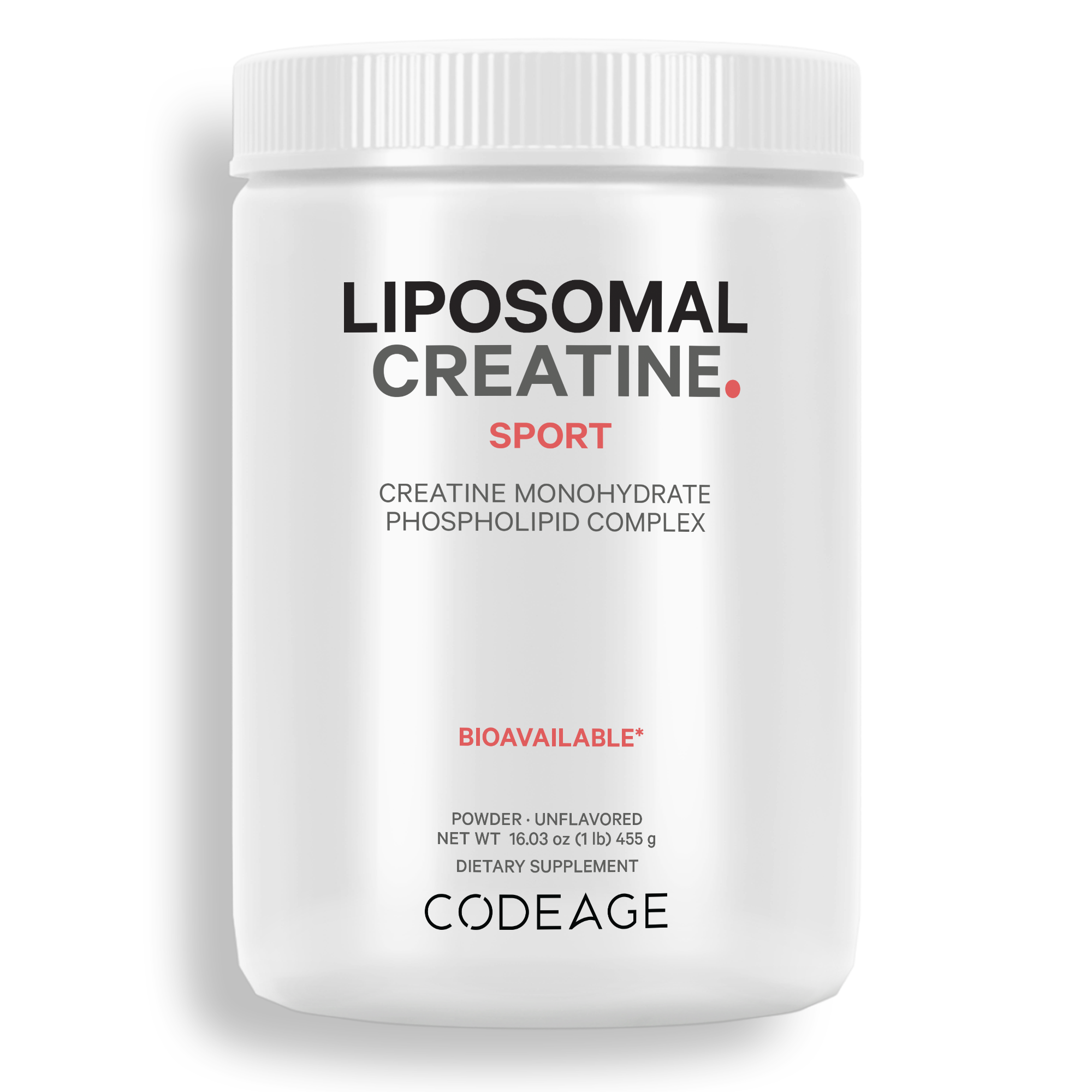 Codeage Liposomal Creatine Monohydrate Powder Supplement | 90 Servings