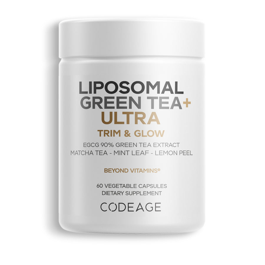 Codeage Liposomal Green Tea Ultra - EGCG 90% - Organic Matcha ...