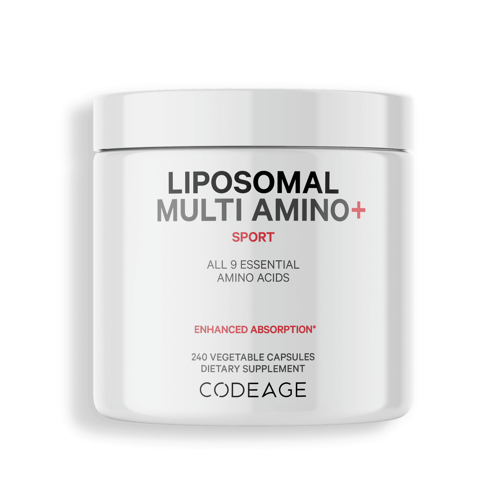 Codeage Liposomal Multi Amino BCAA EAA Supplement Plant-Based Protein