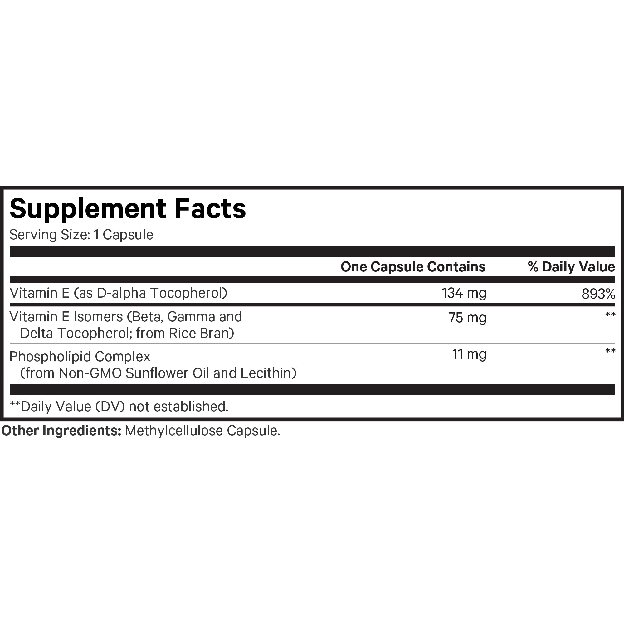 Codeage Liposomal Vitamin E Supplement - D-Alpha Tocopherol Isomers Beta