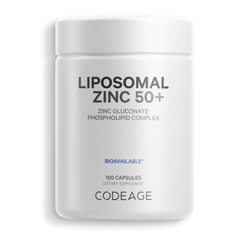 Codeage Liposomal Zinc 50mg Capsule Supplement Zinc Gluconate Vegan