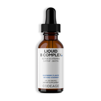 Codeage Liquid Vitamin B Complex Supplement - B1, B2, B3, B5, B6, B7 ...