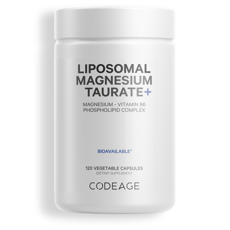 Codeage Liposomal Magnesium Taurate Mineral Supplement With Vitamin B6