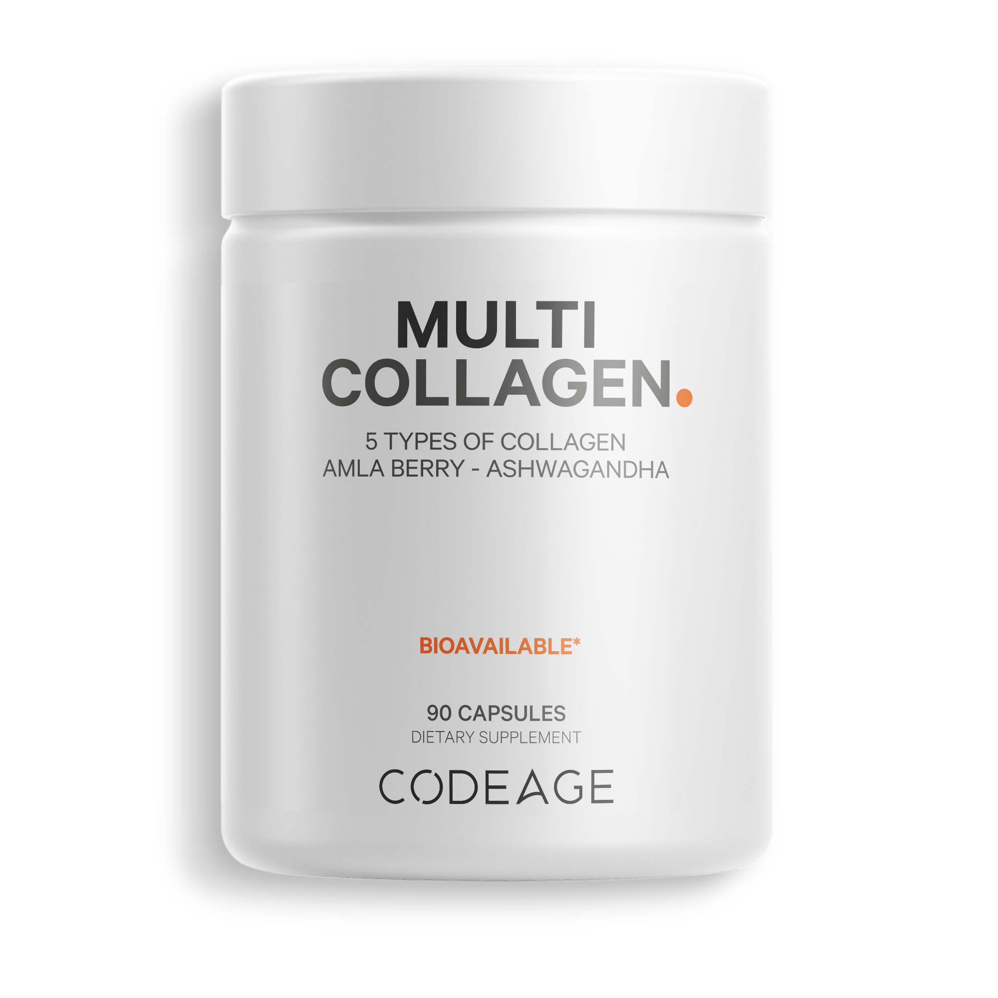 Codeage Multi Colágeno Cápsula de Proteína Tipo I, II, III, V, X Péptidos
