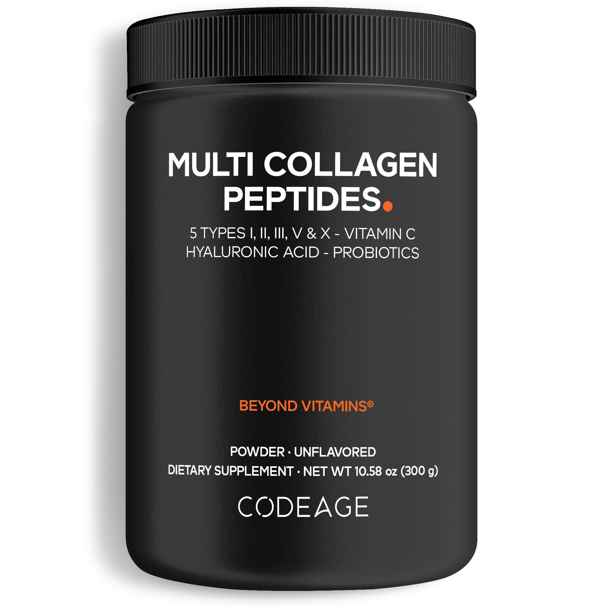 Codeage Péptidos De Colágeno Multiple en Polvo Con Vitamina C Y Probióticos