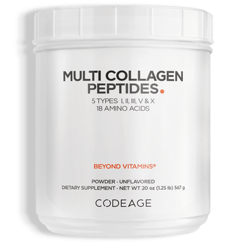 Codeage Multi Collagen Colostrum Powder Platinum - Biotin, Vitamin C, Hyaluronic Acid
