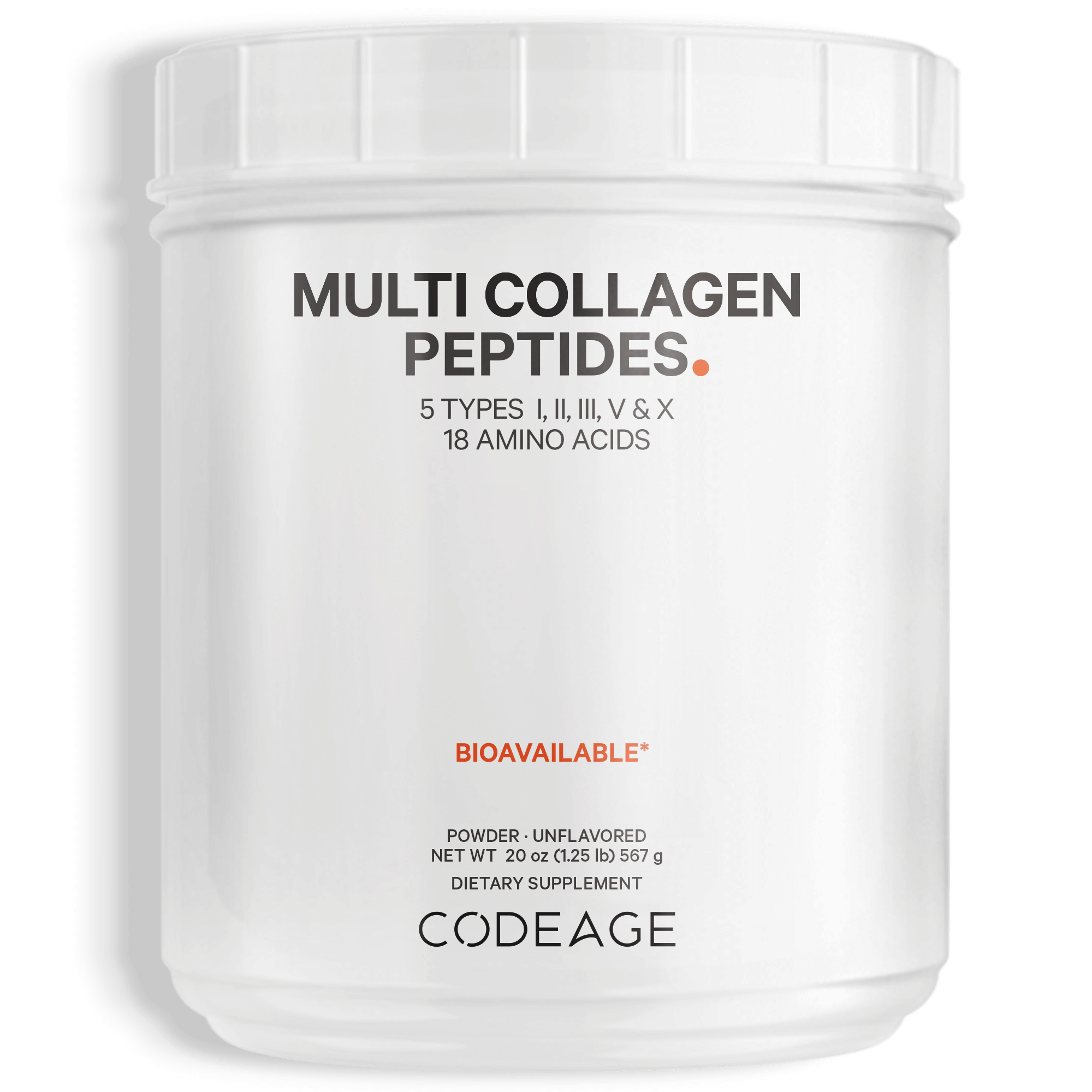 Multi Collagen Protein Powder Peptides Supplement - Codeage