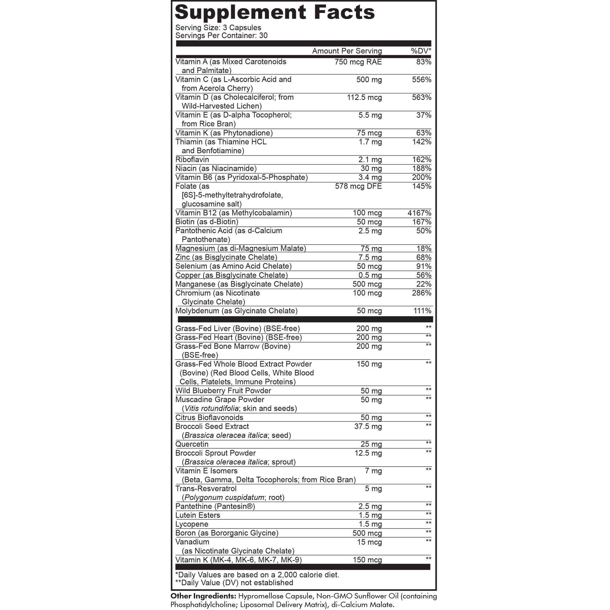 Codeage Multivitamin Performance Elite Max Phytonutrients Supplement