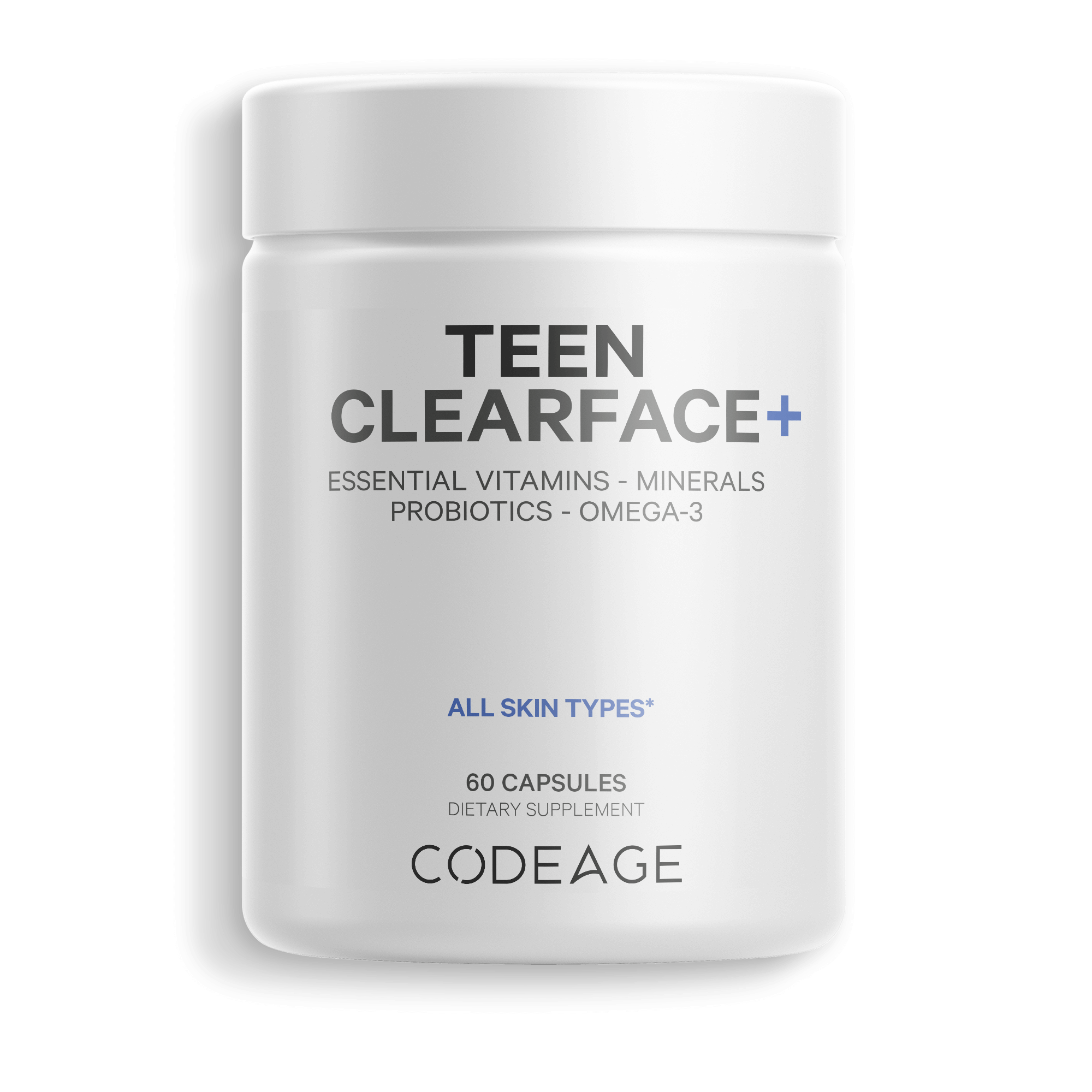 Codeage Teen Clearface, Vitamins A, E, Zinc, Niacin, Pantothenic Acid